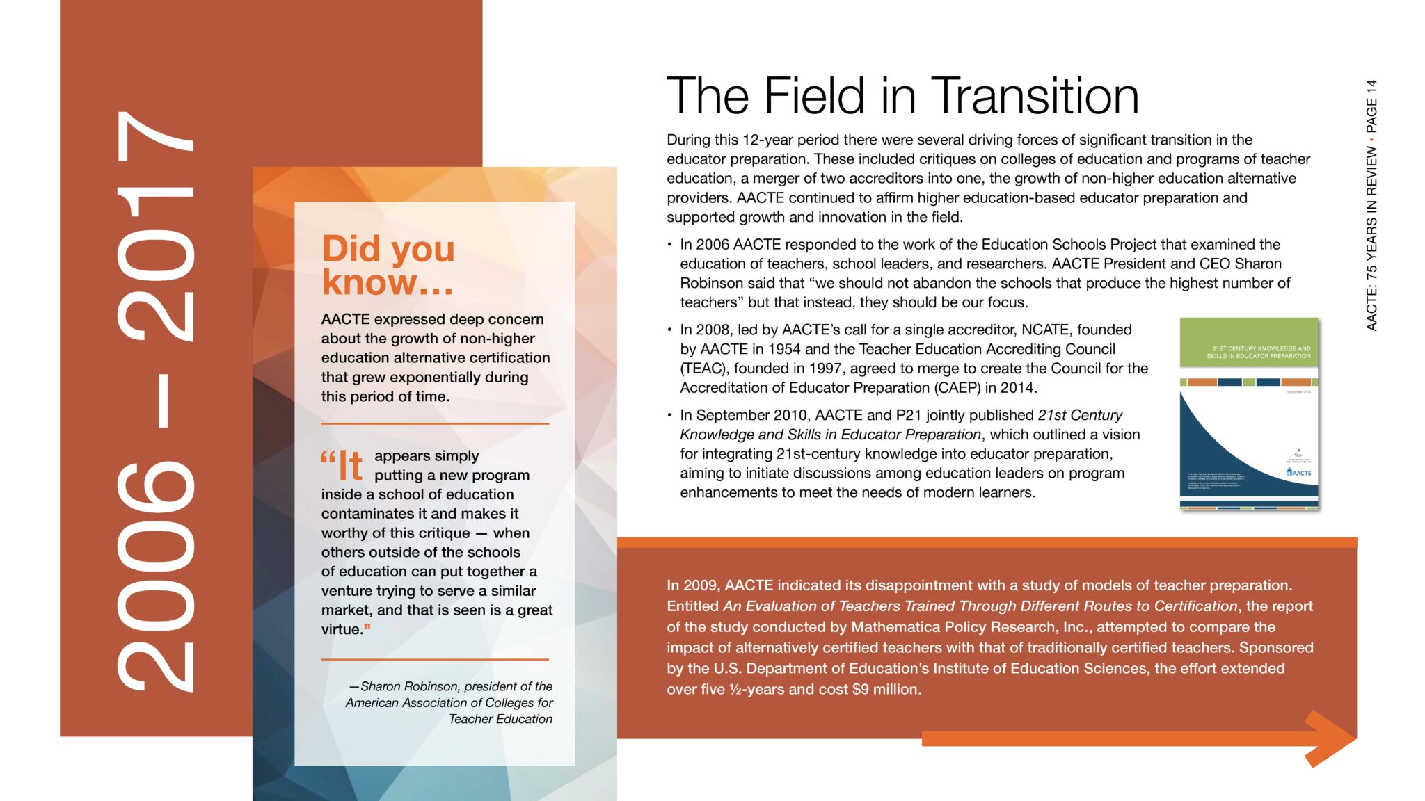 History - American Association of Colleges for Teacher Education